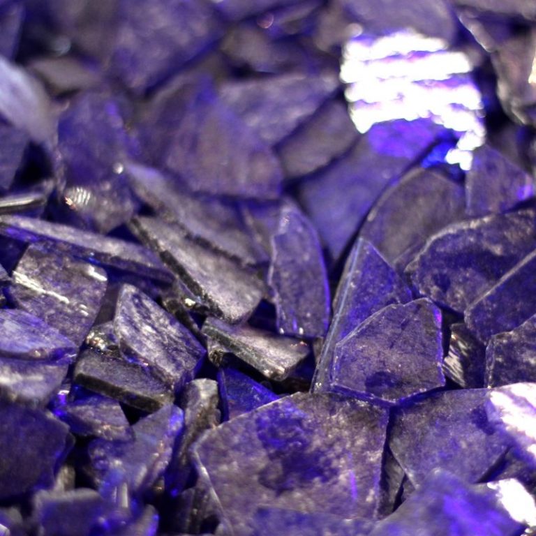 Cobalt Mosaic Glass Cullet – Bedrock Industries